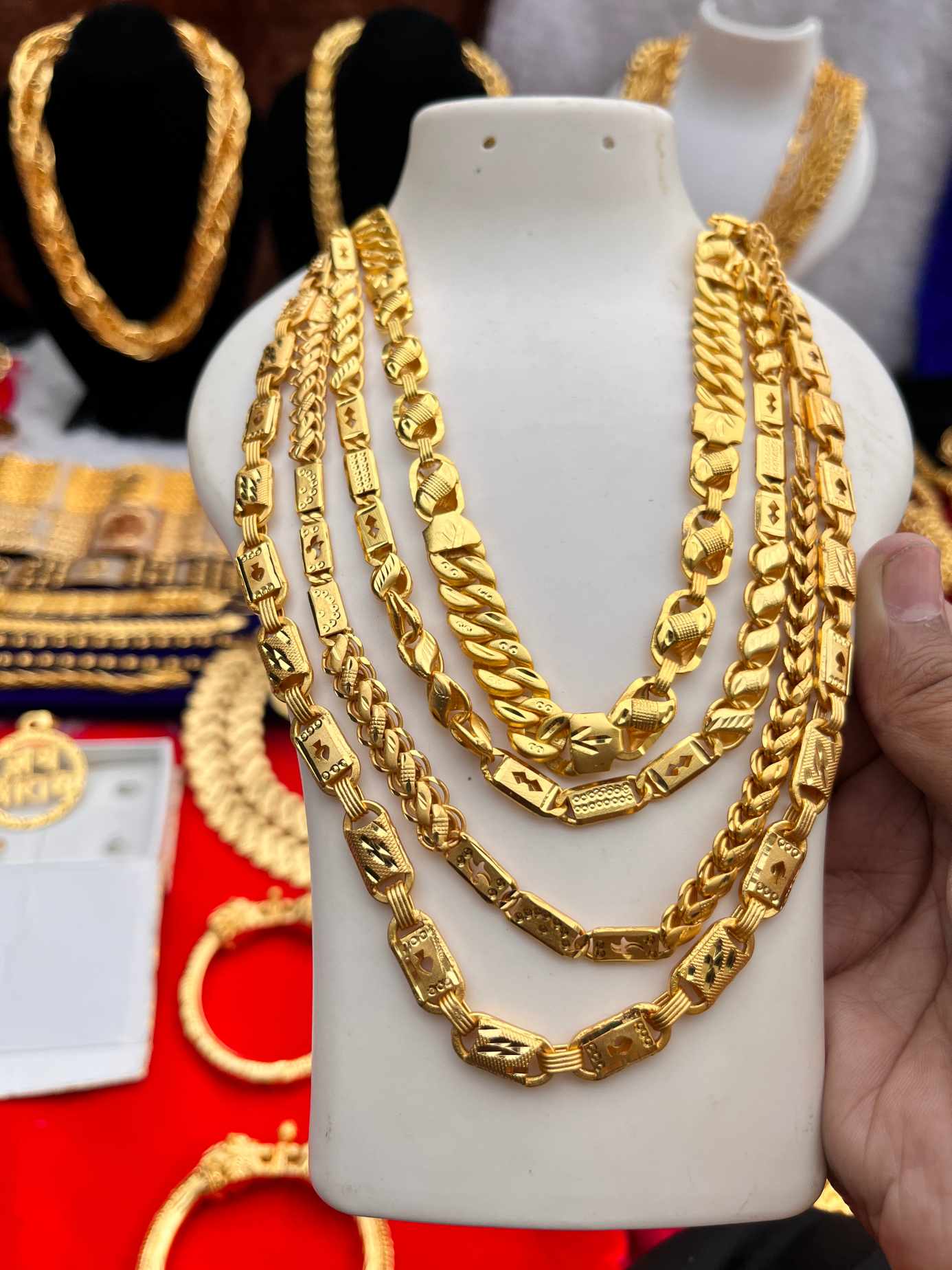 Gold Plated Slim Chains – Shoppingcart